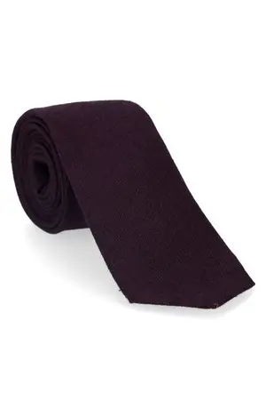FORTELA Hemp Imperial Neck Tie - Burgundy