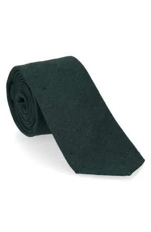 FORTELA Hemp Imperial Neck Tie - Forest Green