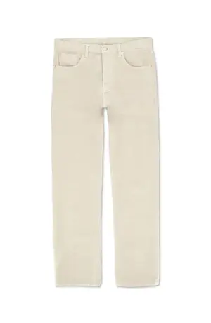 FORTELA Five-pocket Moleskin Trousers - Cream
