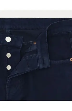 FORTELA Five-pocket Moleskin Trousers - Dark Blue