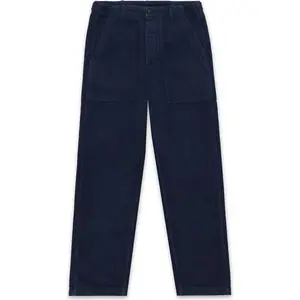 FORTELA Moleskin Fatigue Trousers - Dark Blue