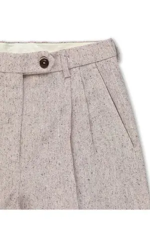 FORTELA High-waisted Pleated Trousers