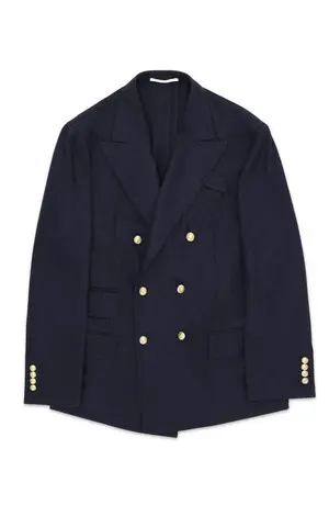FORTELA Classic Double-breasted Merino Wool Jacket