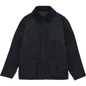 FORTELA Bristol Waxed Cotton Jacket - Navy Blue