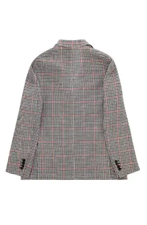 FORTELA Classic Wool Check Blazer - Blue