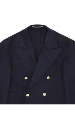FORTELA Classic Double-breasted Merino Wool Blazer