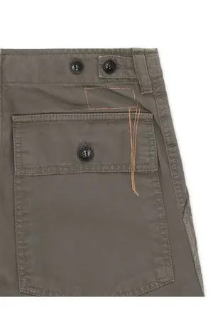 FORTELA Military Style Vintage Trousers - Leather