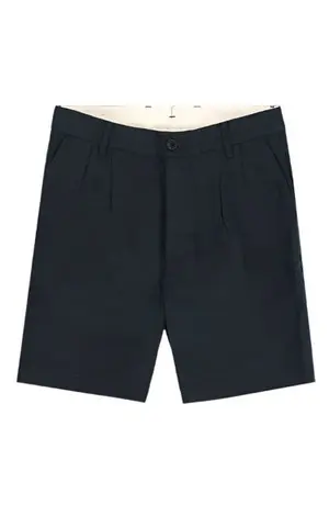 FORTELA Regular-fit Pleated Bermuda Shorts