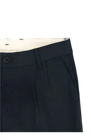 FORTELA Regular-fit Pleated Bermuda Shorts