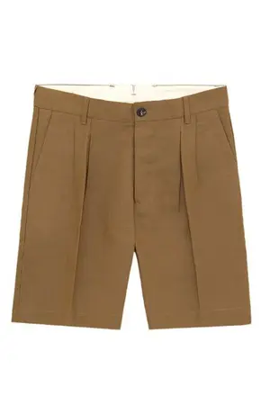 FORTELA Regular-fit Pleated Bermuda Shorts