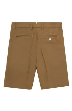 FORTELA Regular-fit Pleated Bermuda Shorts