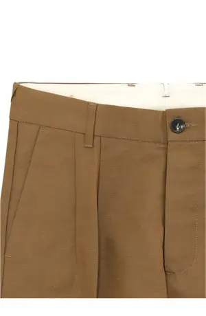 FORTELA Regular-fit Pleated Bermuda Shorts
