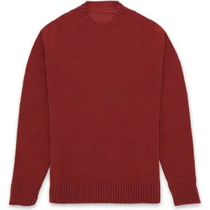FORTELA Merino Wool Crewneck Sweater - Red