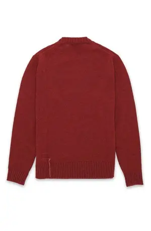 FORTELA Merino Wool Crewneck Sweater - Red
