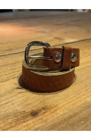 FORTELA Vintage Leather Belt - Brown
