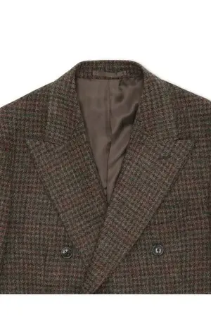 FORTELA Shetland Wool Double-breasted Jacket - Multicolor