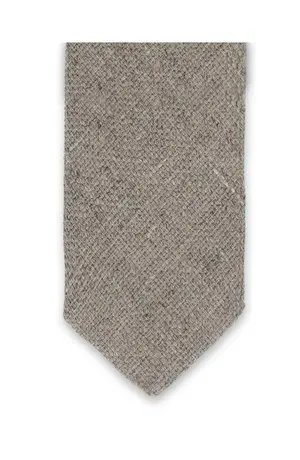 FORTELA Hemp-lyocell Blend Neck Tie - Beige
