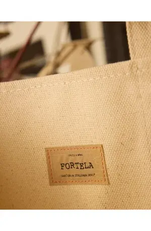 FORTELA Hampton Canvas Tote - Ecru