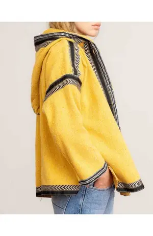 FORTELA Karen Cotton Poncho - Yellow