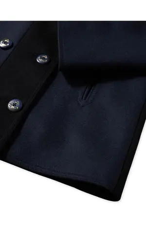 FORTELA Patchwork Wool Caban Jacket
