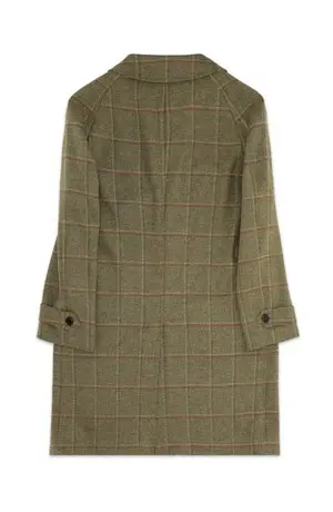 FORTELA Plaid Wool Overcoat