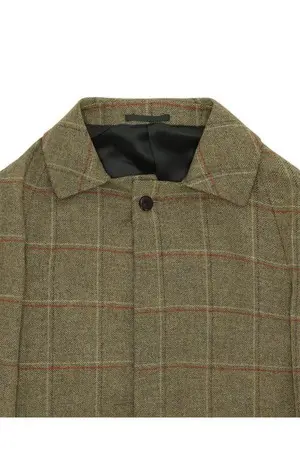 FORTELA Plaid Wool Overcoat