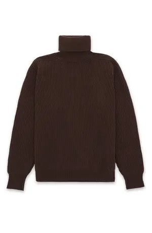 FORTELA Brighton High Neck Jumper - Dark Brown