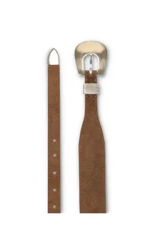 FORTELA Alabama Suede Leather Belt - Camel
