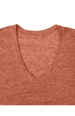 FORTELA Long Sleeve Linen T-shirt