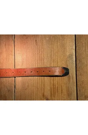 FORTELA Leather Belt With Black Buckle
