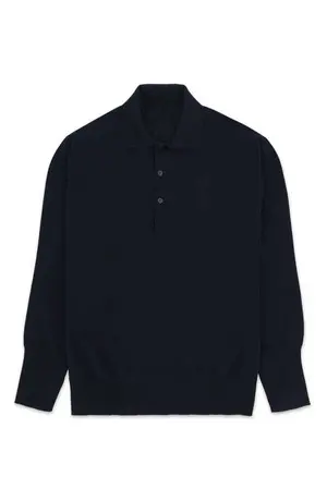FORTELA Kenneth Cashmere Polo Blue
