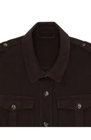 FORTELA Owen Military Safari Jacket - Brown