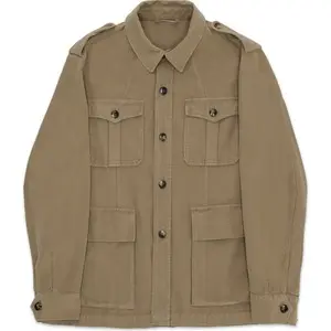 FORTELA Owen Military Safari Jacket - Light Brown