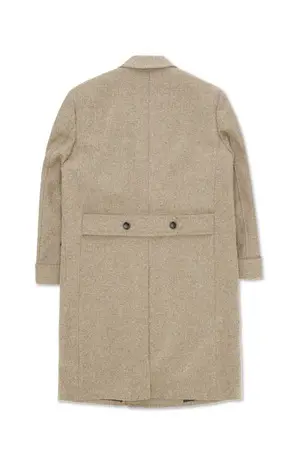 FORTELA Double-breasted Herringbone Coat