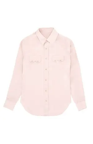 FORTELA Silk Texan Shirt - Pink