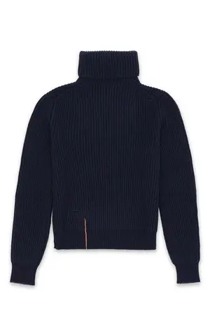 FORTELA Cashmere Turtleneck Sweater - Dark Blue