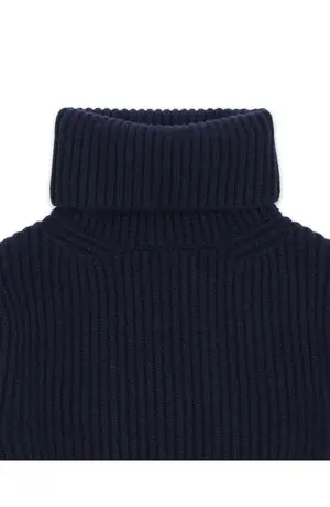 FORTELA Cashmere Turtleneck Sweater - Dark Blue