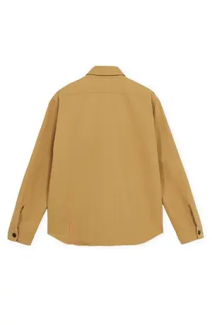 FORTELA Military Cotton Overshirt - Camel
