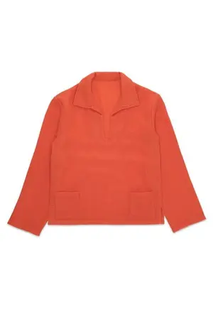 FORTELA Franco Virgin Wool V-Neck Sweater Orange
