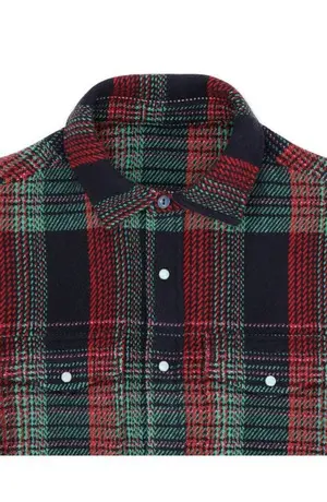 FORTELA Plaid Cashmere Overshirt - Multicolor