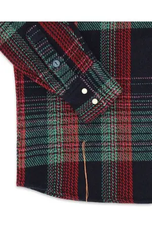 FORTELA Plaid Cashmere Overshirt - Multicolor