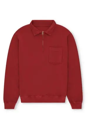 FORTELA Cotton Zip-up Sweatshirt - Antique Pink