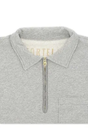 FORTELA Cotton Zip-up Sweatshirt - Grey