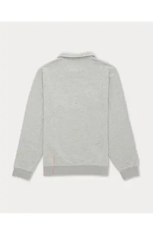 FORTELA Cotton Zip-up Sweatshirt - Melange Grey