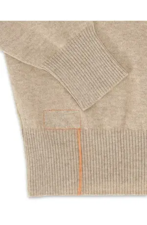 FORTELA Cashmere Crewneck Sweater - Orange