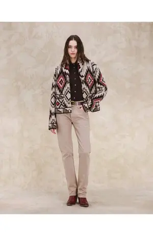 FORTELA Lydie Navajo Wool Cardigan