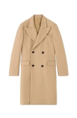 FORTELA Ernesto Double Breasted Wool Blend Coat