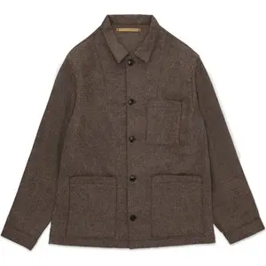 FORTELA Herringbone Wool Work Jacket