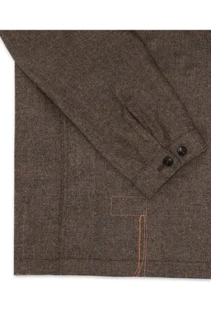 FORTELA Herringbone Wool Work Jacket