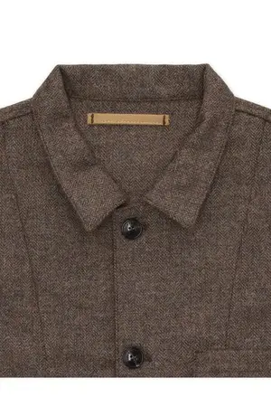 FORTELA Herringbone Wool Work Jacket
